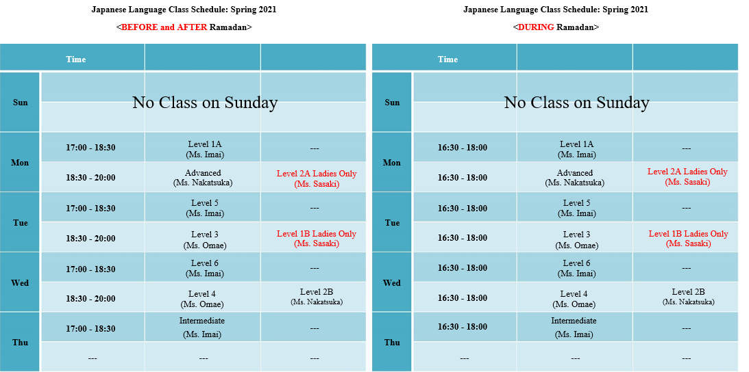 Japanese Language Course Spring 2021 -Online Edition- | Embassy of ...